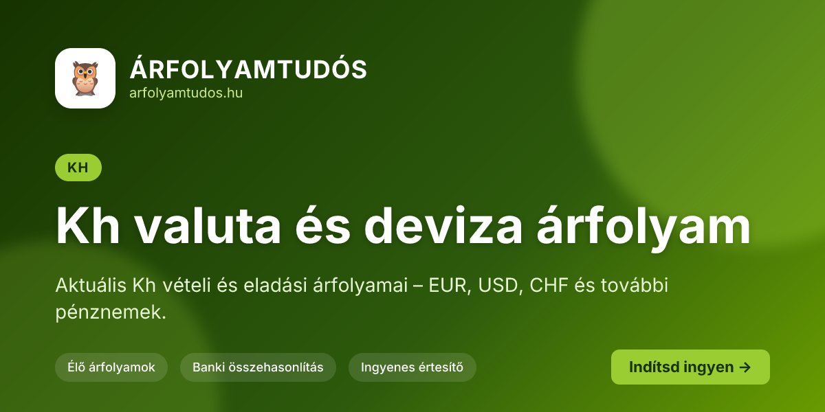 Kh Valuta és Deviza Árfolyam | Friss Árak